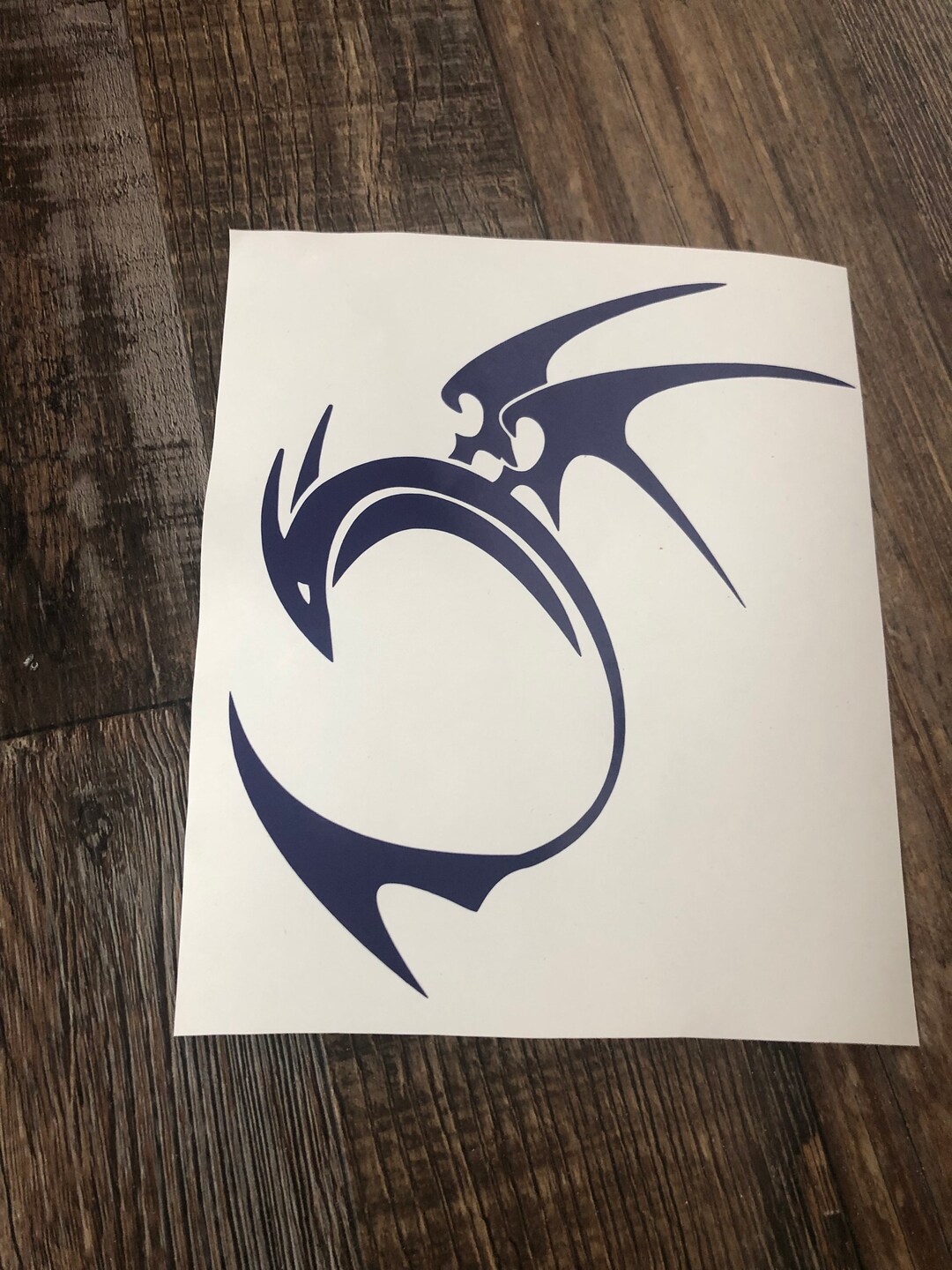 Tribal Blade Dragon Vinyl Decal - Etsy