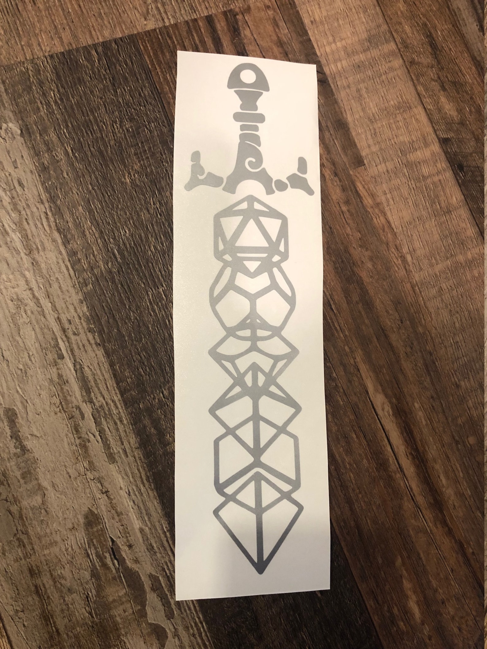 Dice Sword Vinyl Decal - Etsy