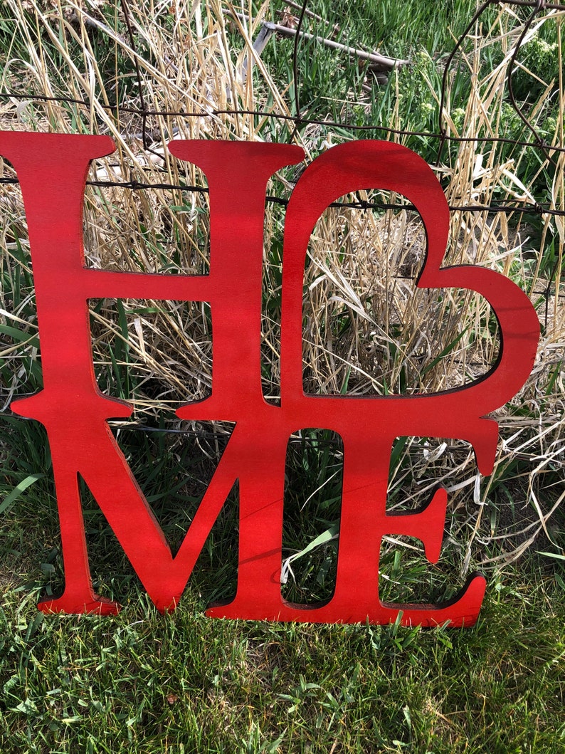 Laser Cut Wooden Home Sign - Etsy