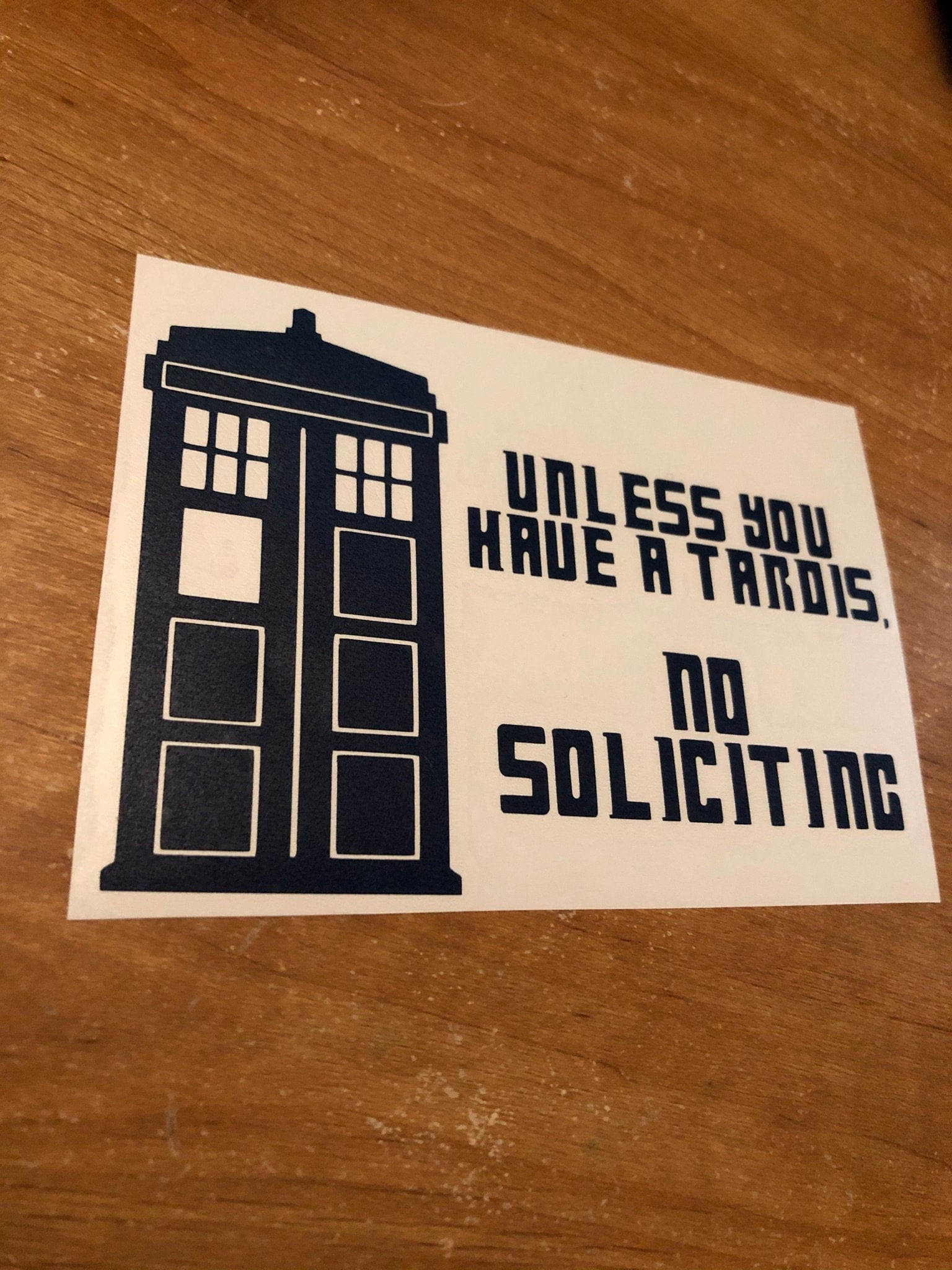 Windows Tardis Signs