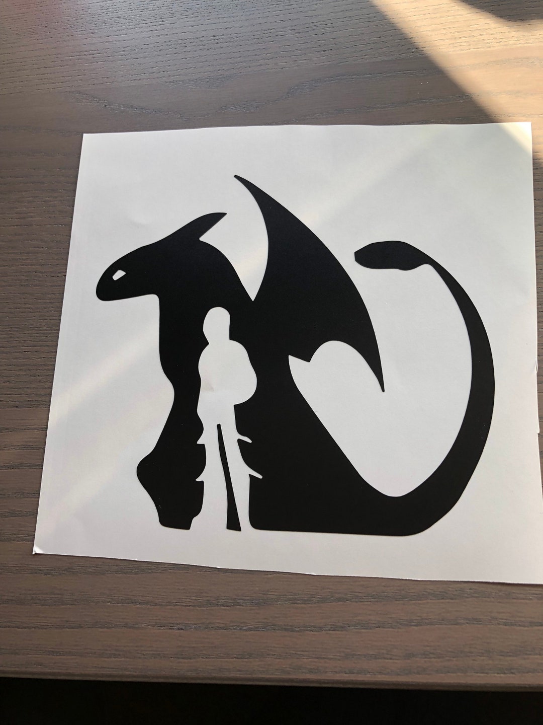 How to Train Your Dragon Toothless and Hiccup Vinyl Decal - Etsy