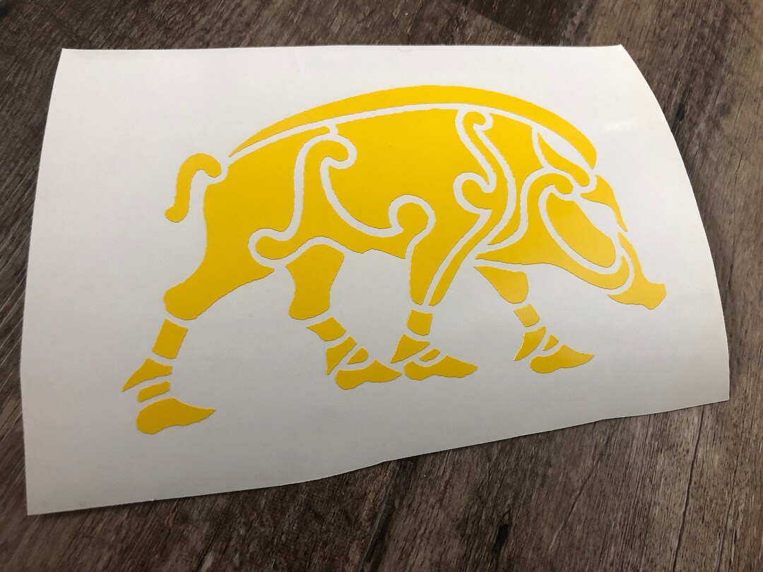 Viking Boar Vinyl Decal - Etsy