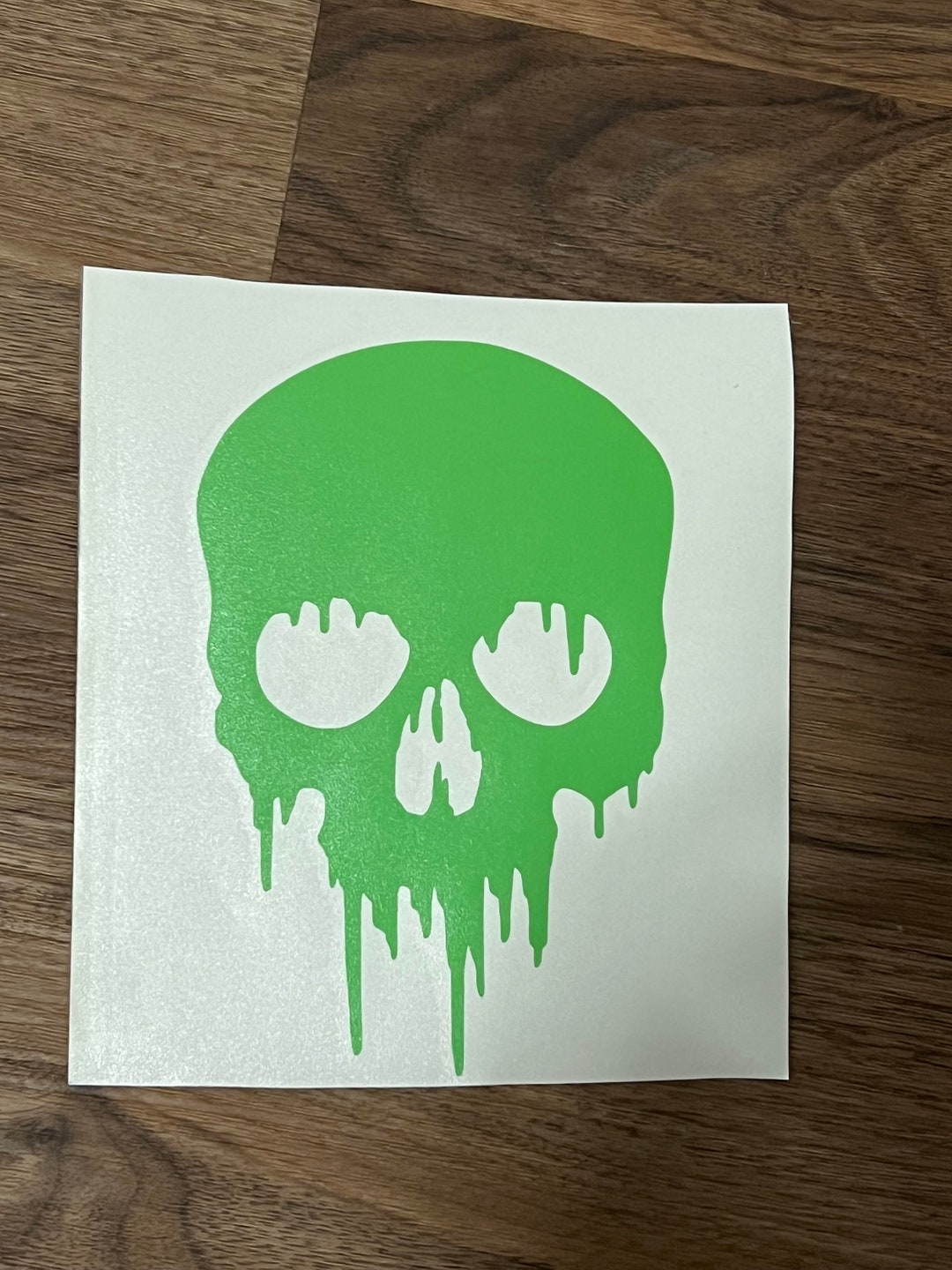 Drip Skull Vinyl Decal - Etsy