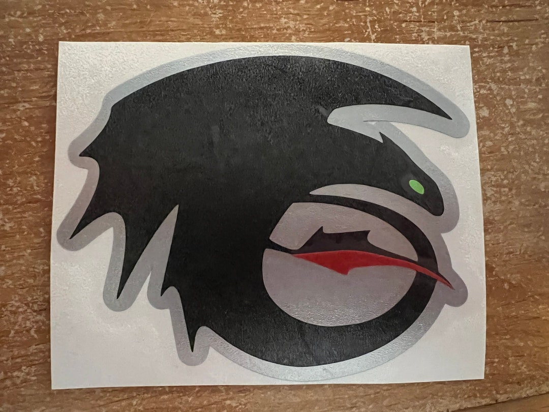 Silver Backing Tri Color Night Fury Dragon/dragon How to Train Your ...