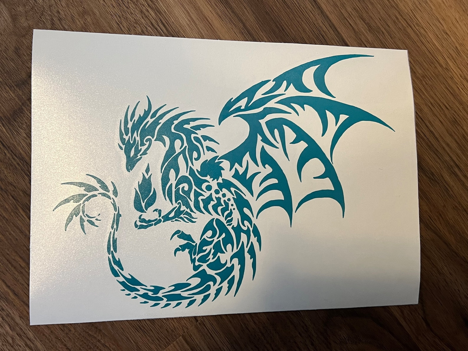 Fire Dragon Vinyl Decal - Etsy