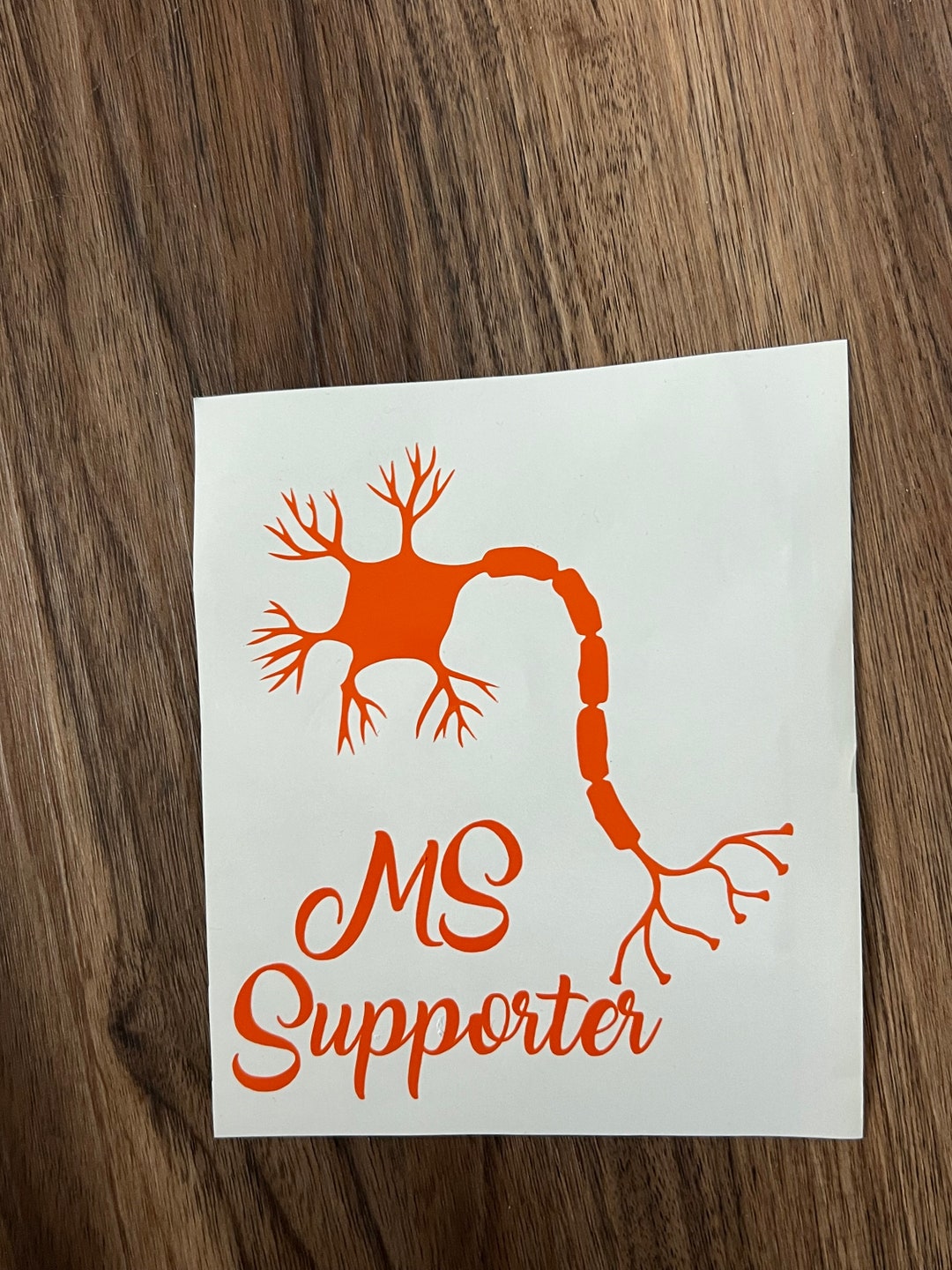 Ms/multiple Sclerosis Neuron SUPPORTER Vinyl Decal - Etsy