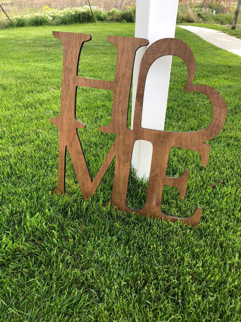 Laser Cut Wooden Home Sign - Etsy