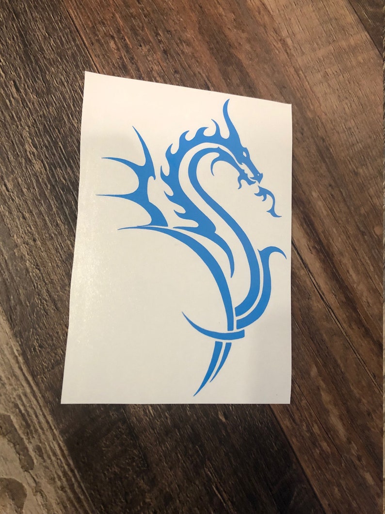 Ice Dragon Vinyl Decal - Etsy