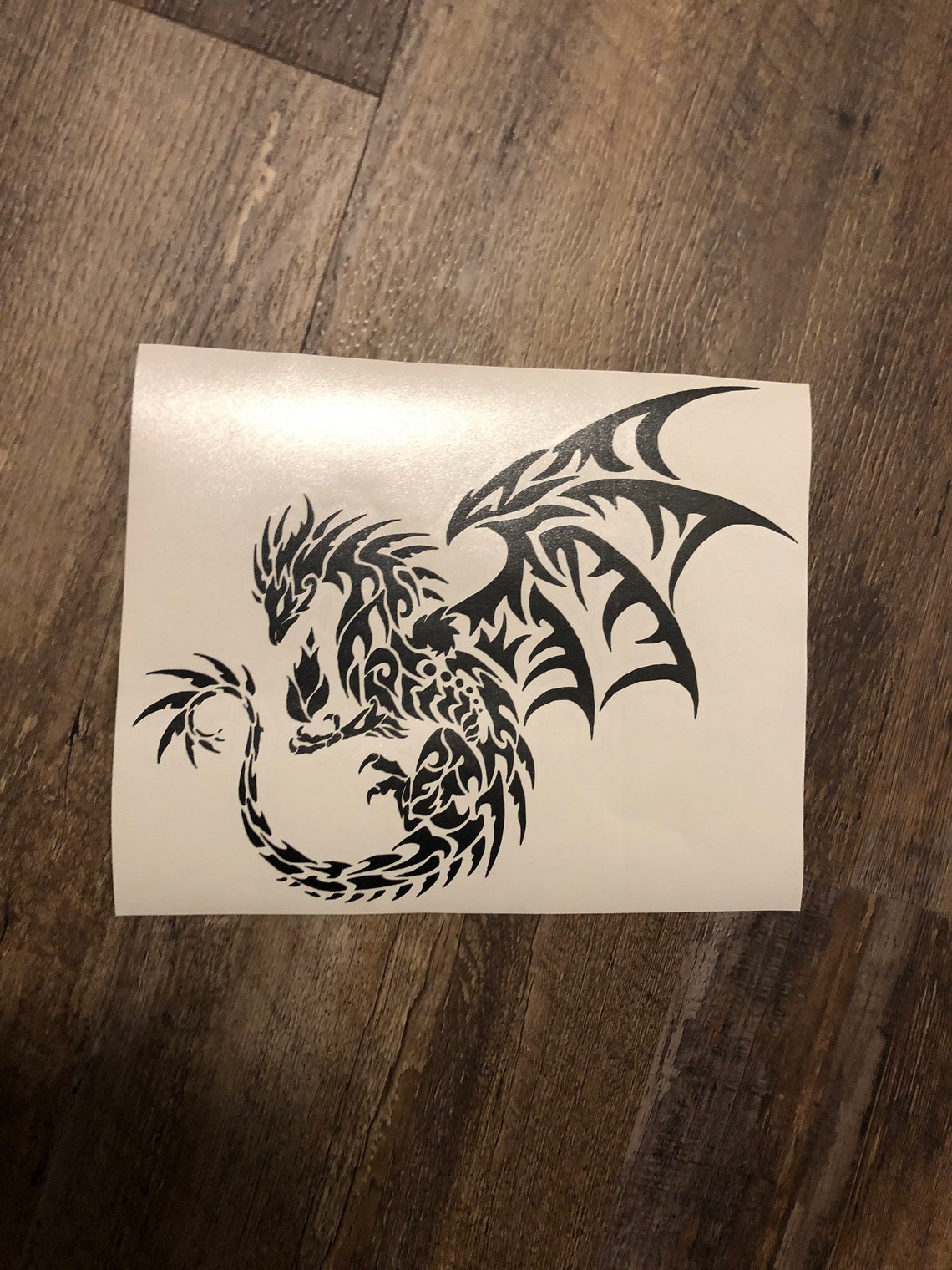 Fire Dragon Vinyl Decal - Etsy