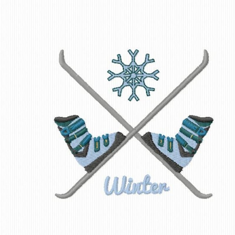 Ski Embroidery - Etsy