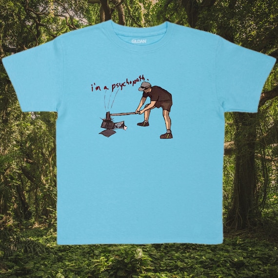 PSYCHO DAD AXES Laptop W/i'm a Psychopath Tattoo - Etsy