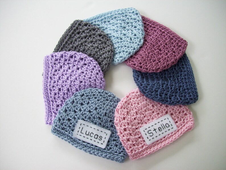 Monogrammed Newborn Baby Hat Personalized Baby Boy Hat | Etsy