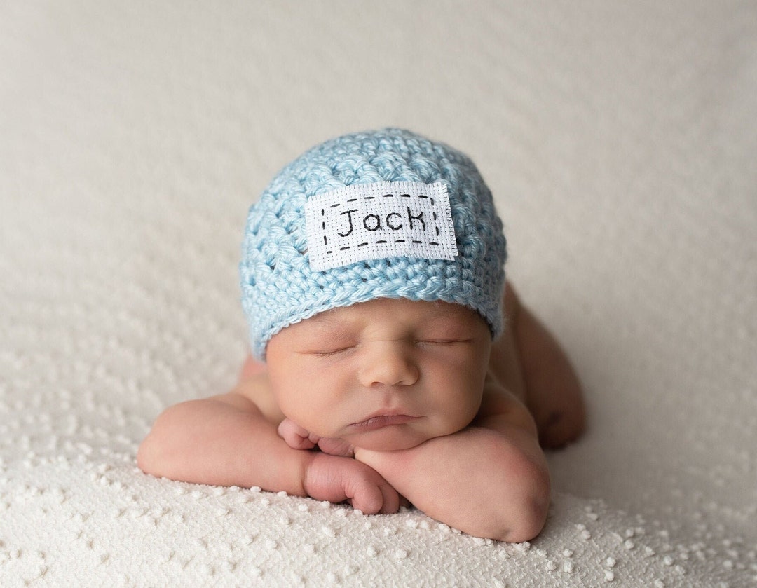 Personalized Baby Beanie, Baby Hat, Monogrammed Newborn Hat, Baby Girl ...