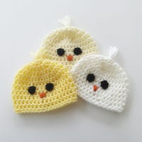 NEW - Hand Knit Infant Newborn Chicken Little Chick Duck Hat Photo Prop ...