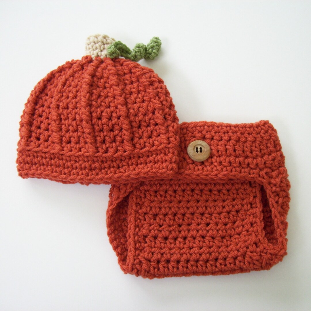 Newborn Baby Pumpkin Outfit, Halloween Costume, Halloween Photo Prop - Etsy