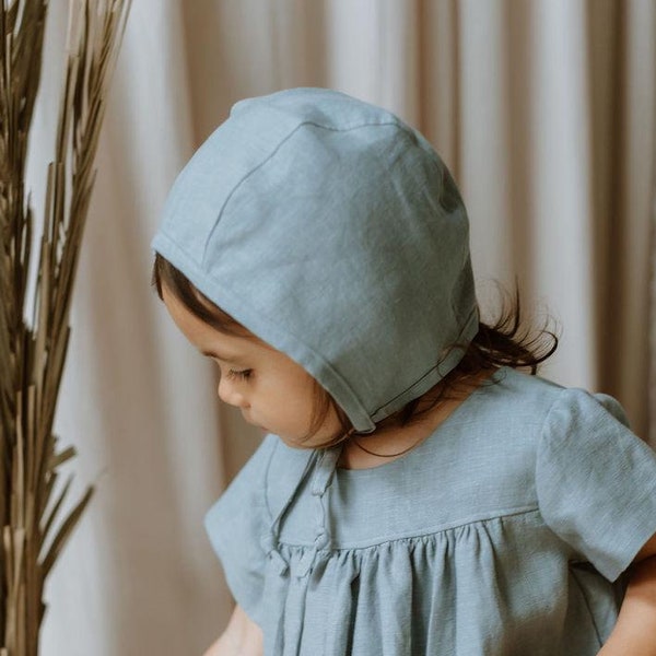 Linen Bonnet - Etsy