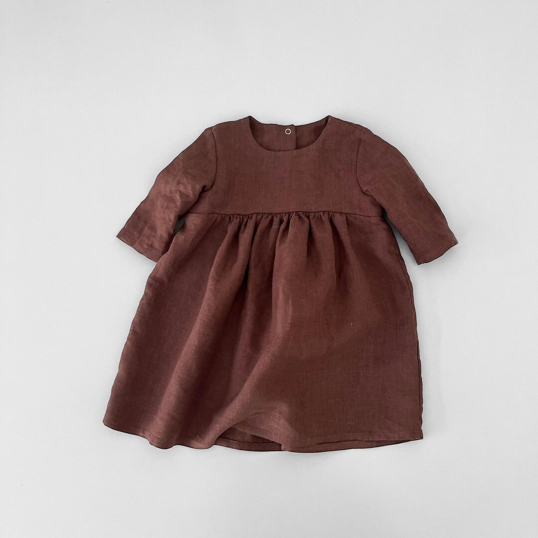 Girls Linen Dress, Linen Dress Baby Girl, Kids Linen Clothes, Baby Girl ...