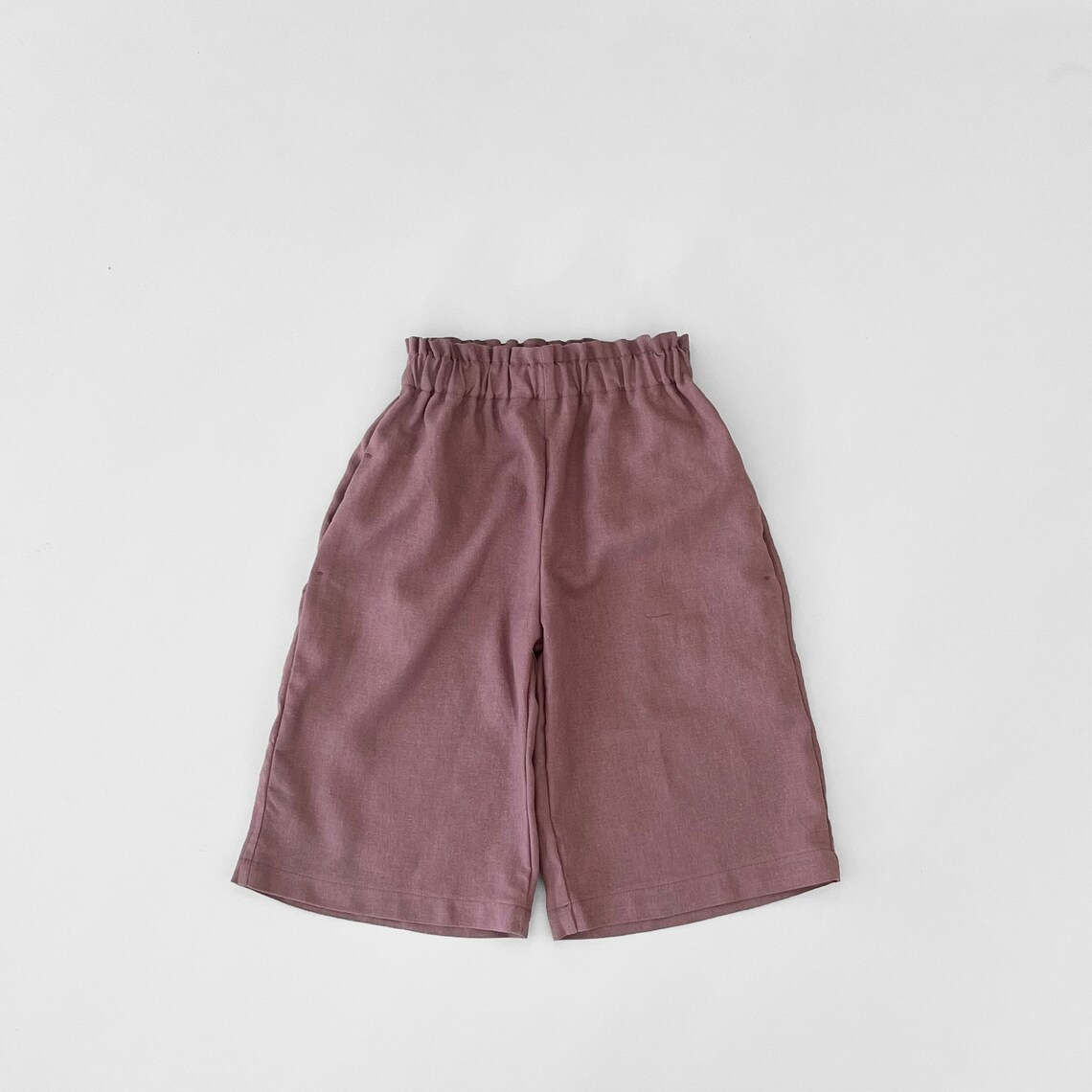 Kids Linen Culottes With Pockets Kids Linen Pants Baby Linen - Etsy