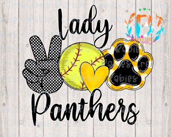 Ready to Press Sublimation Transfer Lady Panthers Peace | Etsy