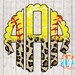 Softball and Cheetah Sports Softball PNG File Single - Etsy