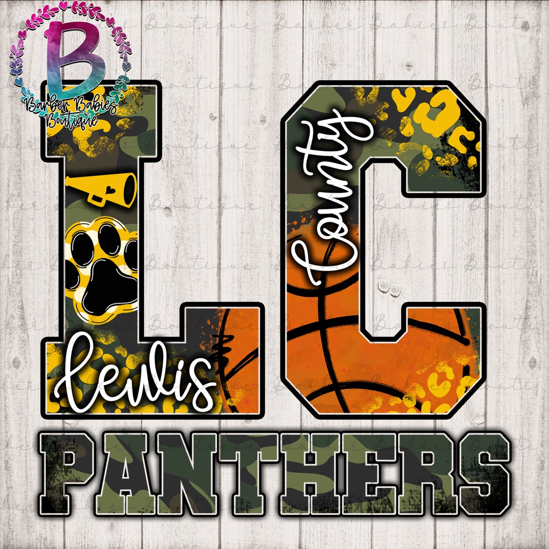 Ready to Press Sublimation Transfer Lewis County Panthers Basketball ...