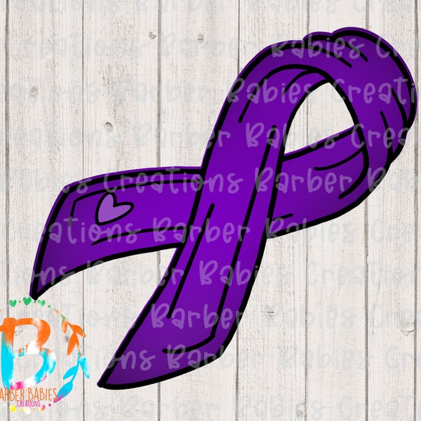 Purple Ribbon - Etsy