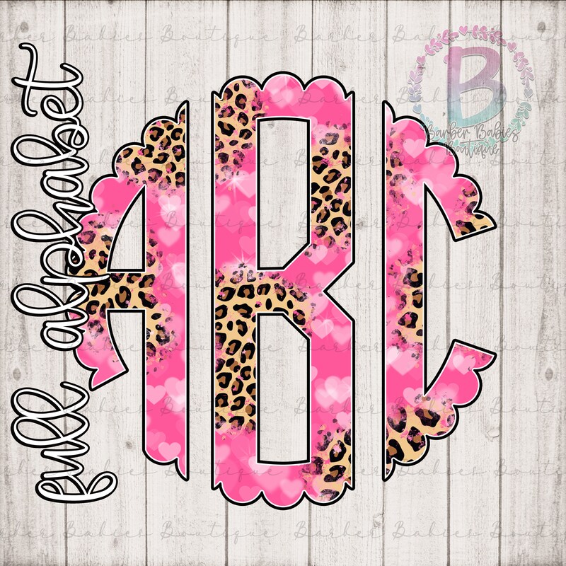 Pink Monogram - Etsy