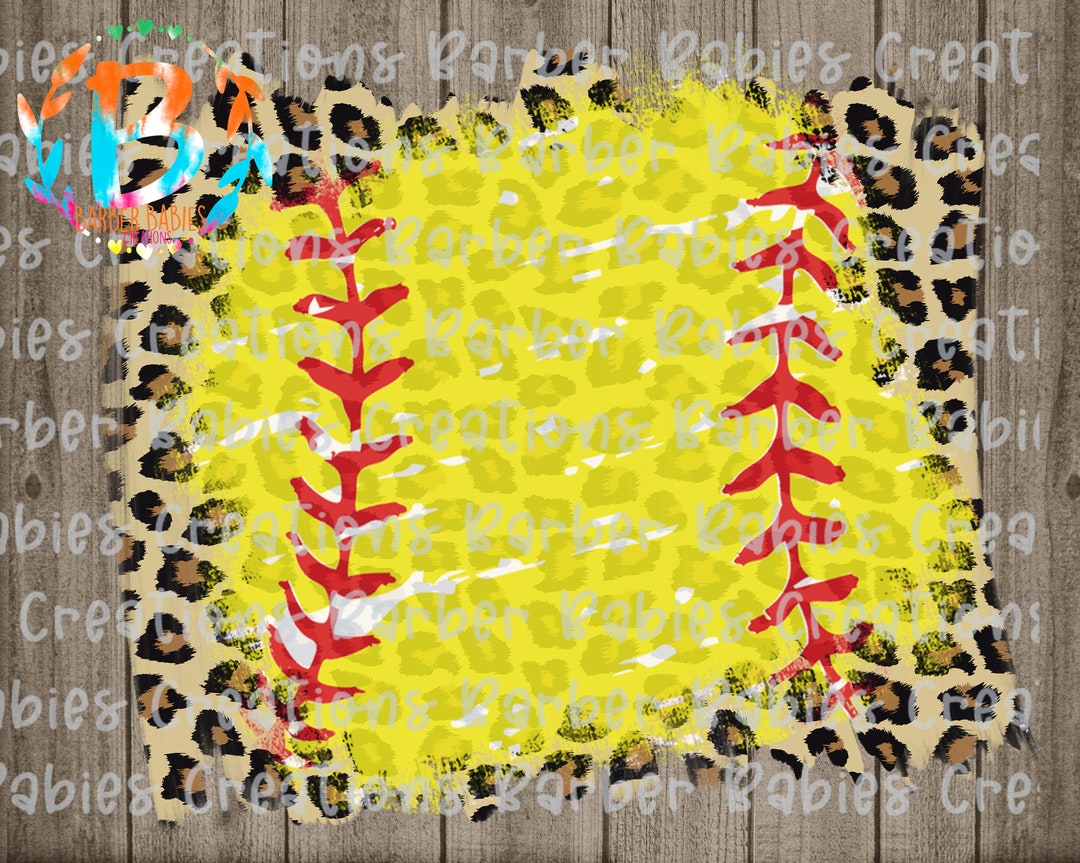 Single PNG File Softball/cheetah Sleeve File Matching - Etsy