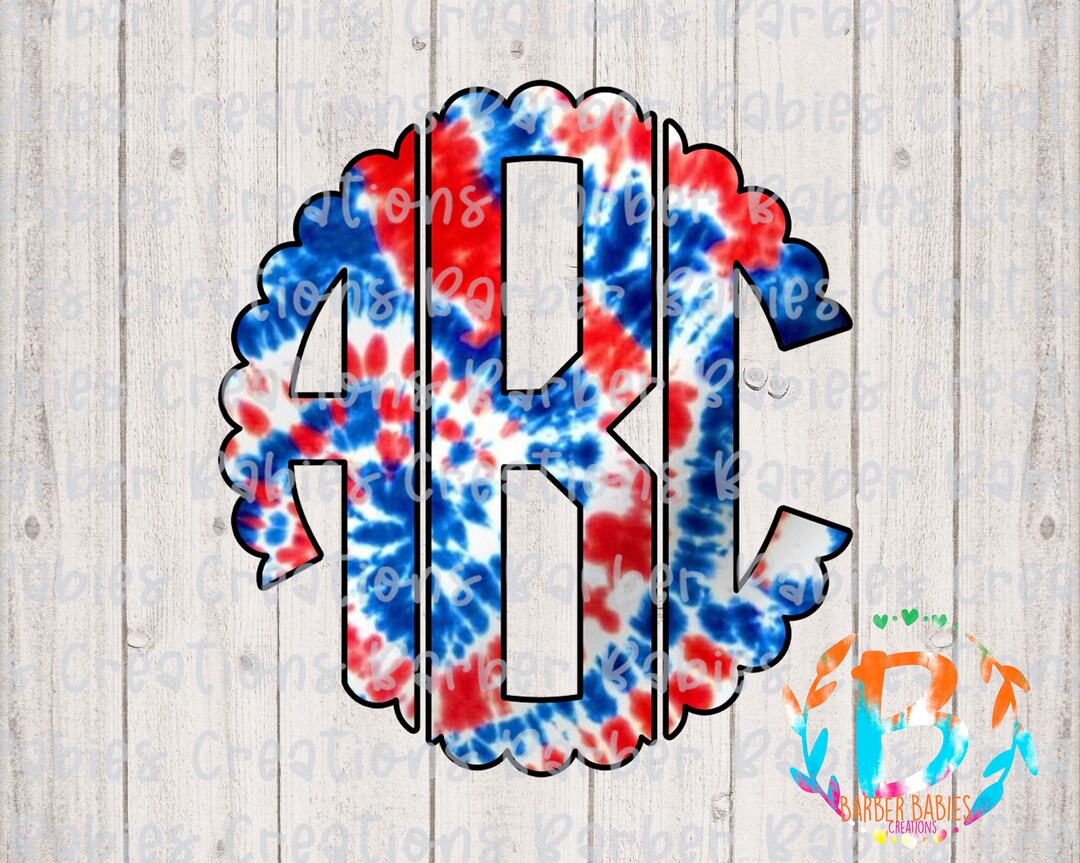 Ready to Press - Sublimation Transfer - Red, White + Blue - Tie Dye ...