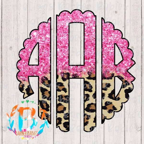 Pink Monogram - Etsy