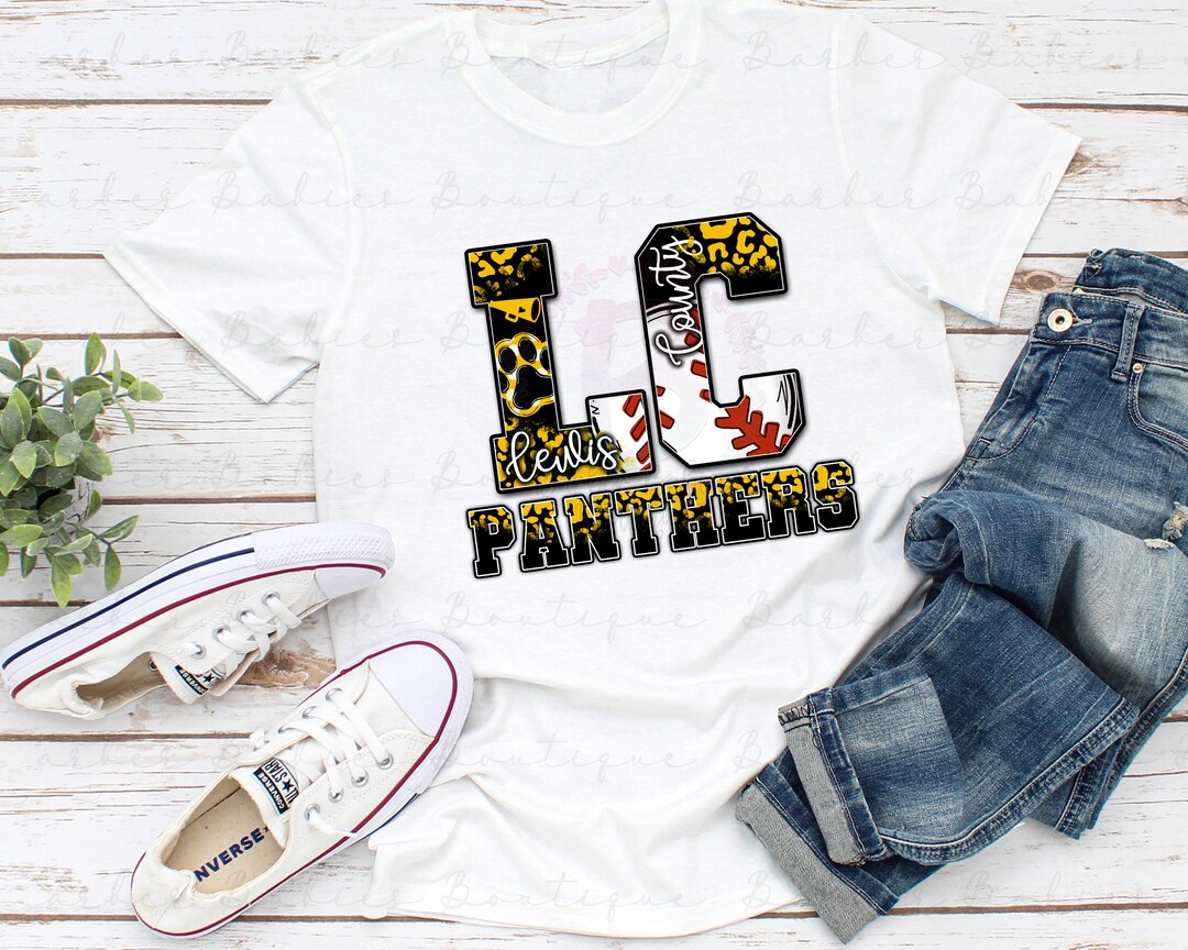 Ready to Press Sublimation Transfer Lewis County Panthers Baseball ...