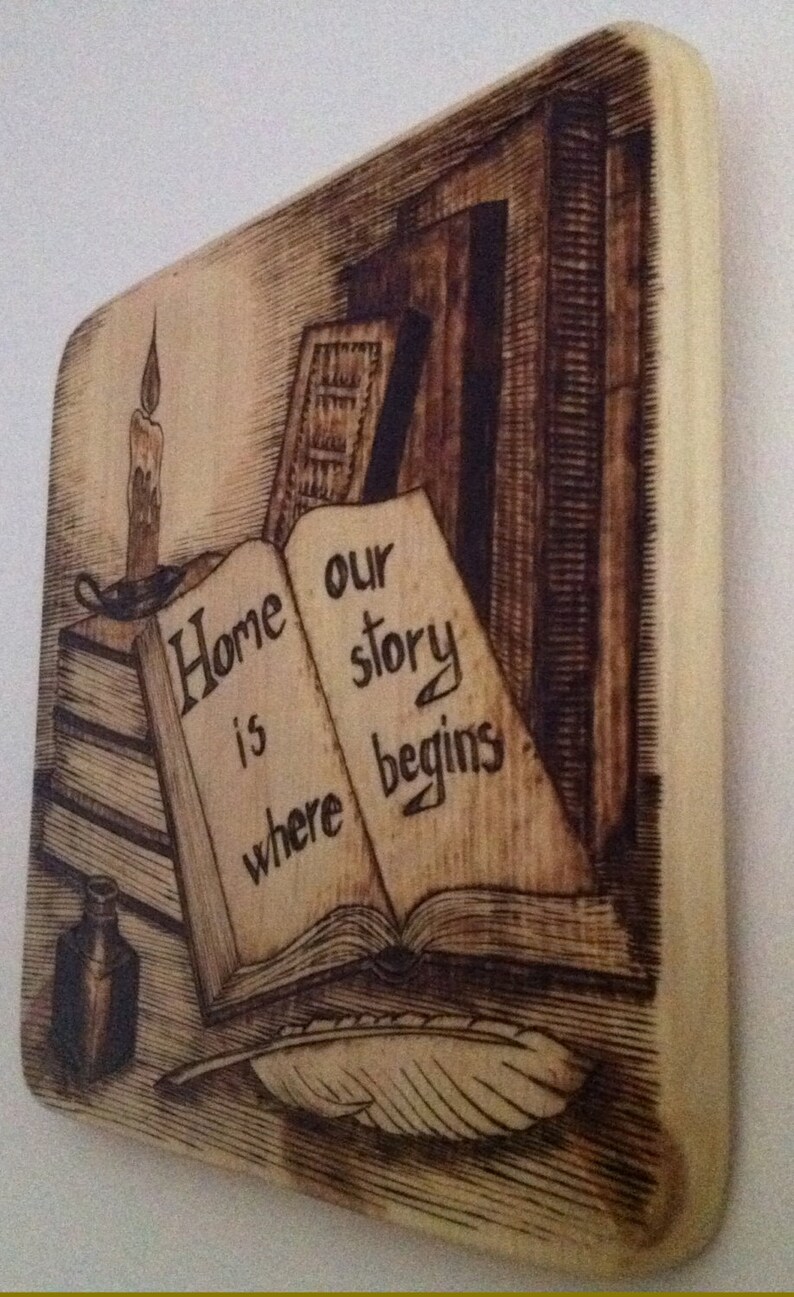 Wood Burning Home Decor-wall Hanging-wooden Picture - Etsy