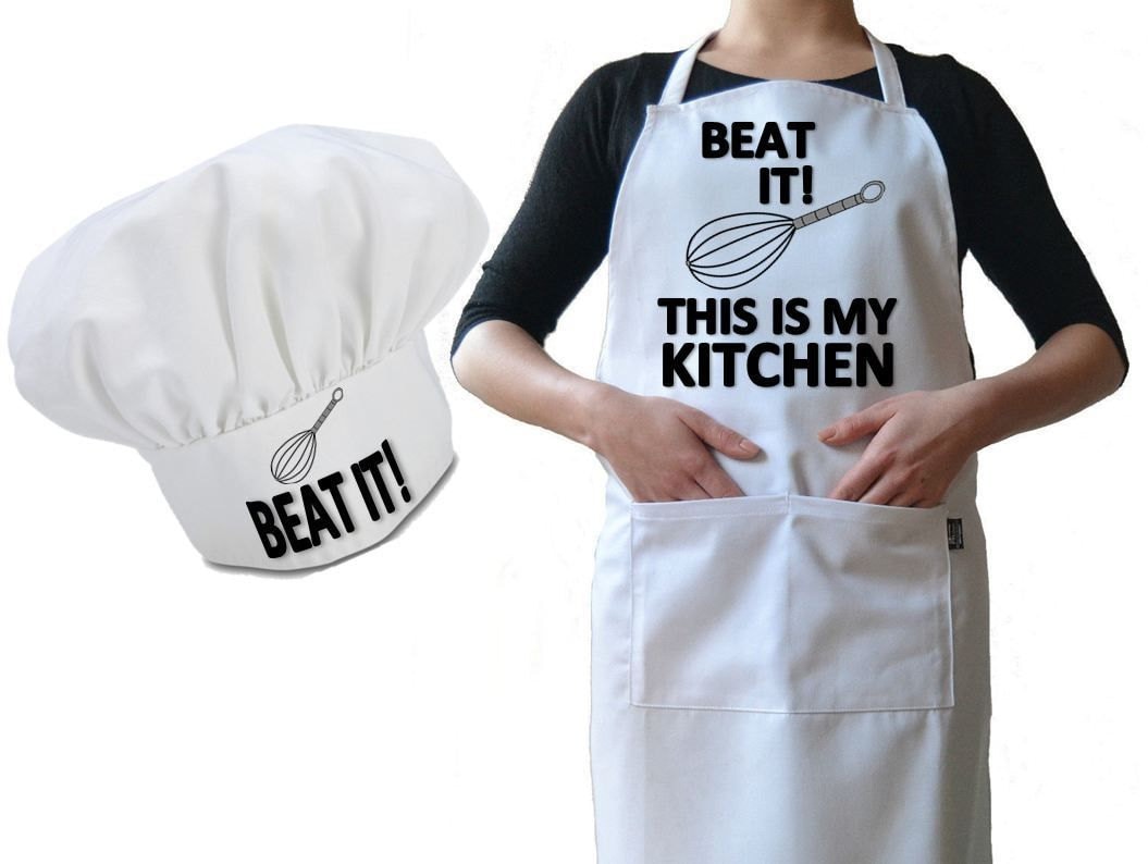 Personalised Chef's Hat and Apron Set Premium Drill Burn - Etsy