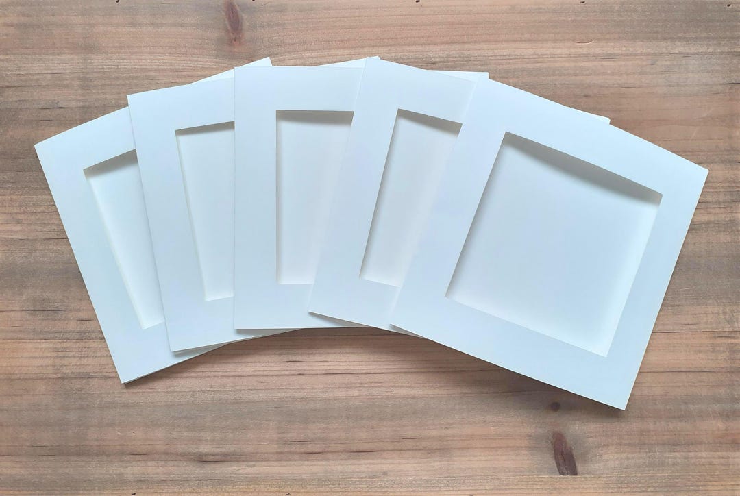 5 Tri-fold Square Aperture Cards, Cream or Kraft, 6x6 - Etsy UK