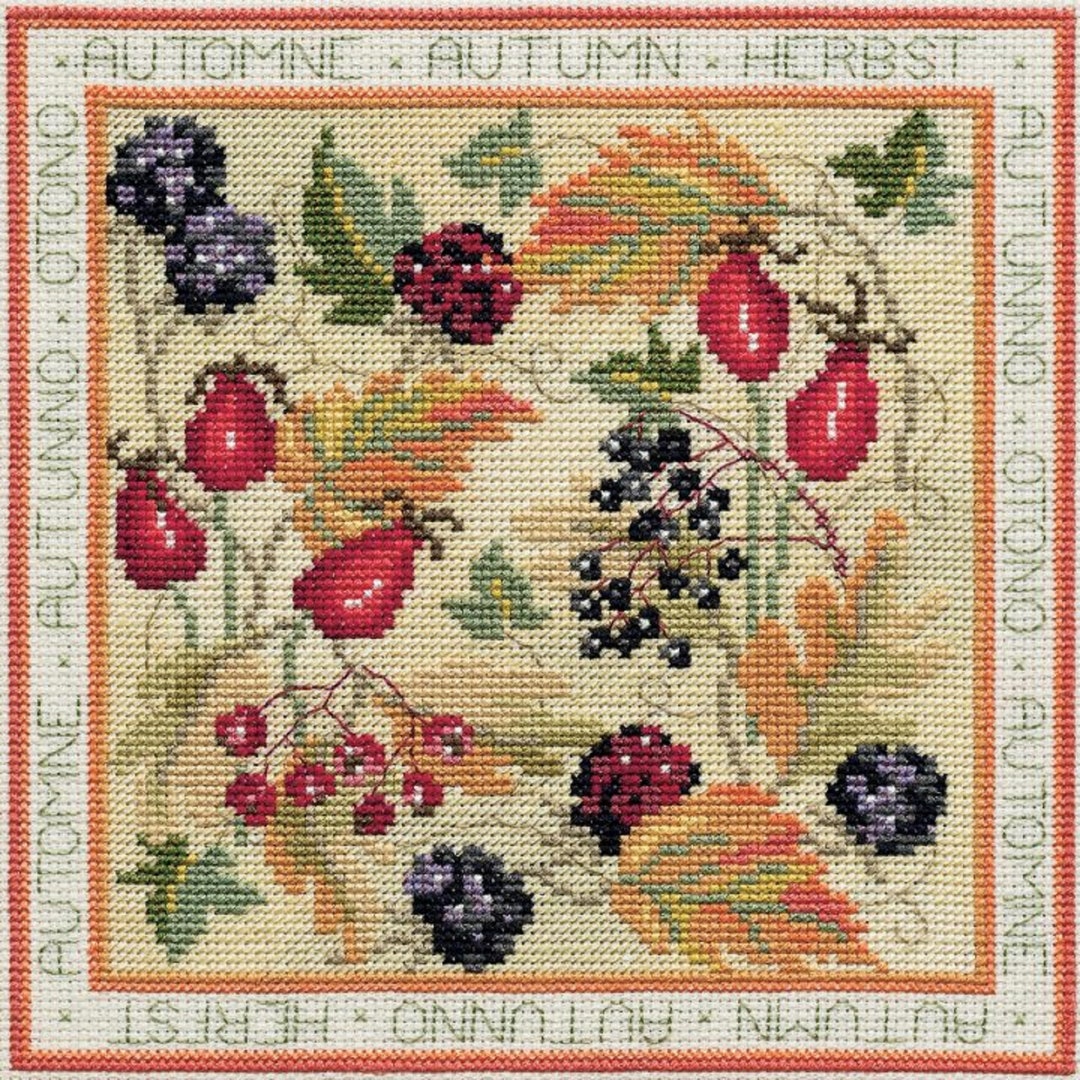 Bothy Threads Cross Stitch Kit Four Seasons Autumn Fall - Etsy UK