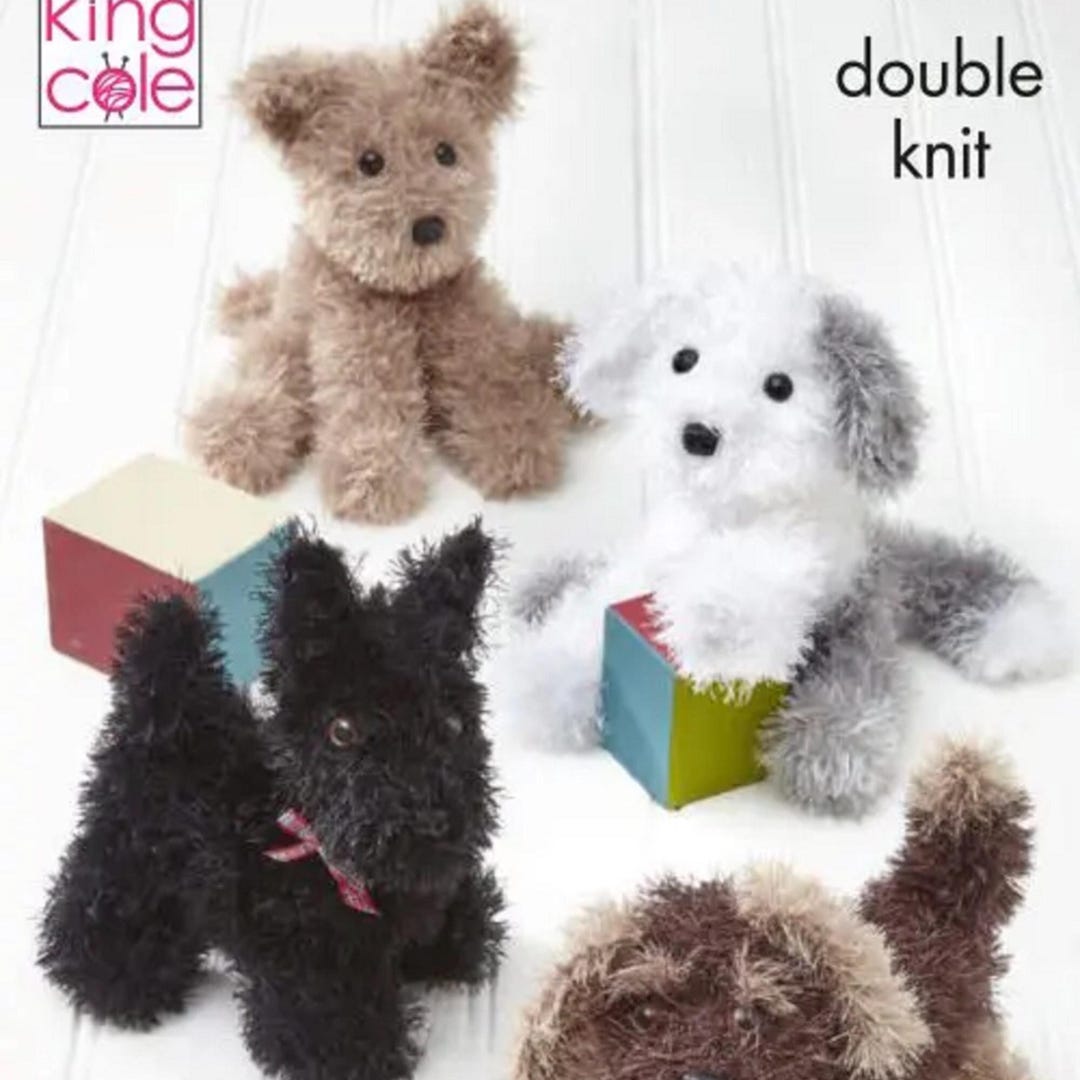 Dog Toy Knitting Pattern: Scottie, Labrador, Sheepdog, Dachshund ...