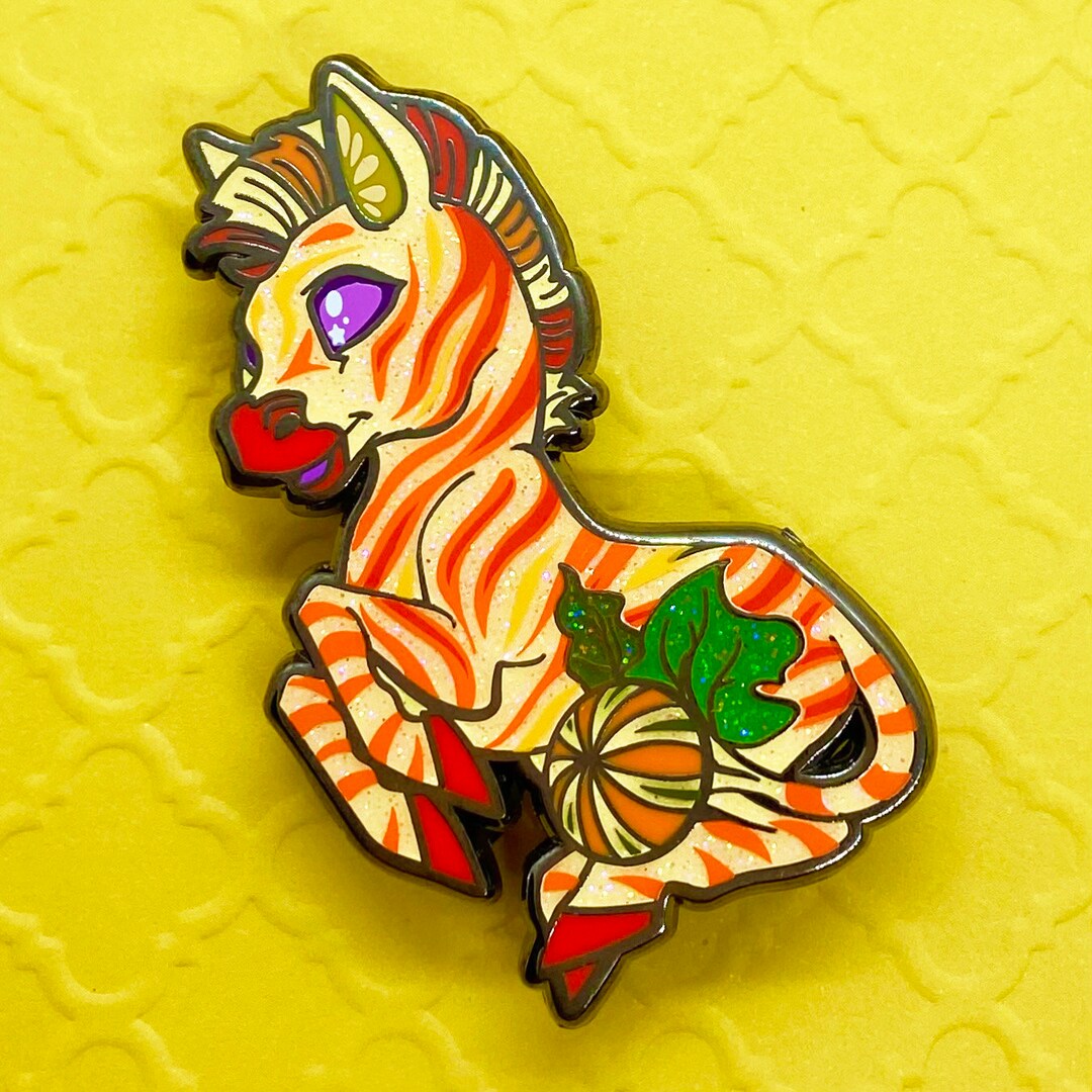 2021 Zebari Kajari Melon Enamel Pin - Etsy