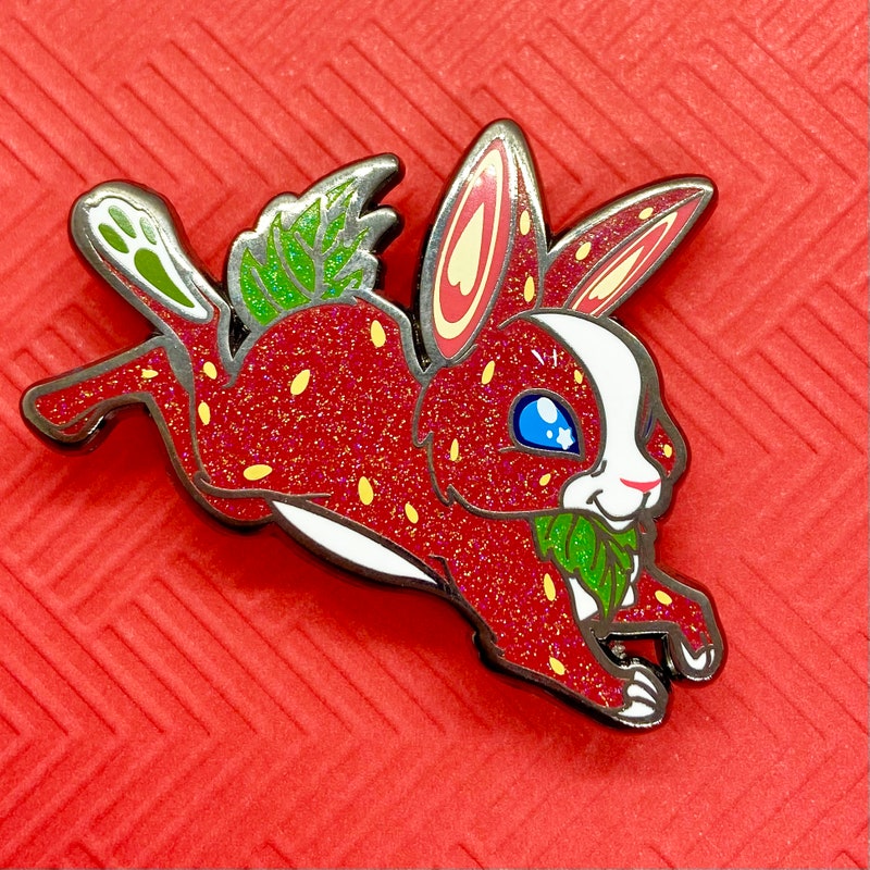 Bunny Enamel Pin - Etsy