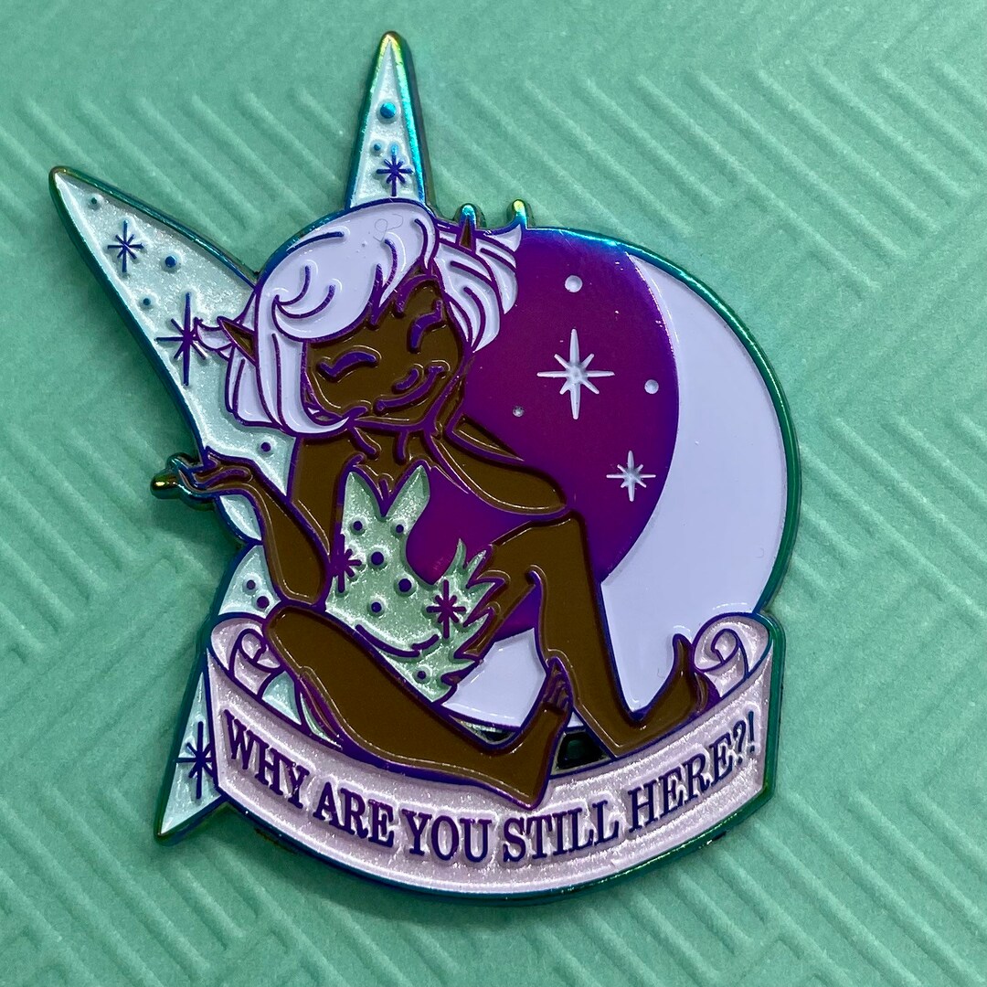 Rude Moods Rainbow Fairy/faerie/pixie Enamel Pin - Etsy