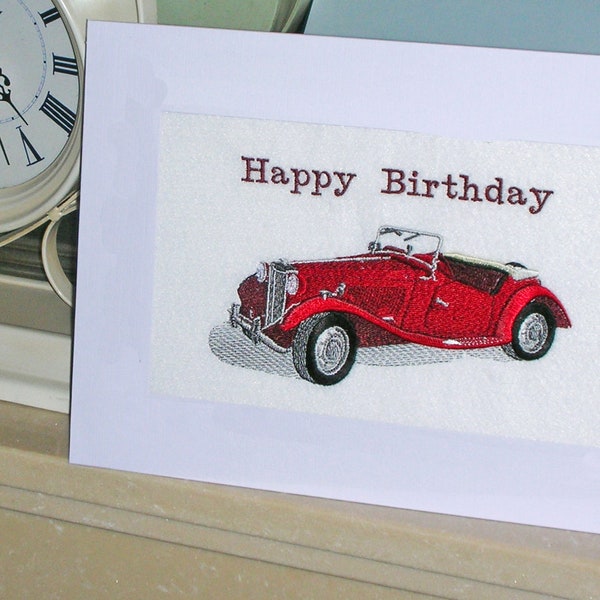 Mg Car Birthday Card - Etsy