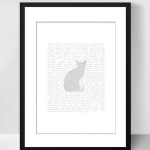 The Naming of Cats Full Poster, A2 Poster Printable, Instant Digital ...