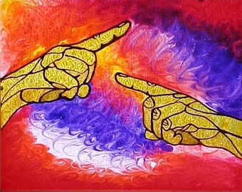 ASL Interpret Hand Painted Stained Glass Art Panel Framed - Etsy