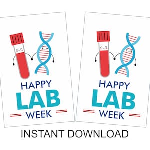 Lab Week Stickers Printable / Lab Week 2023 Sticker Printable / Lab ...
