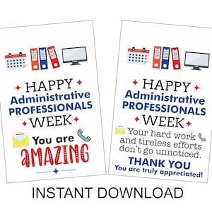 Administrative Professionals Week Gift Tag Printable / Administrative ...