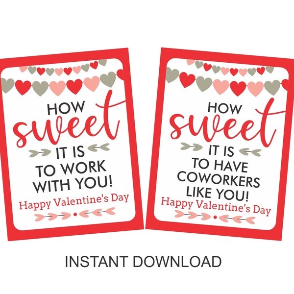 Valentine Coworker - Etsy