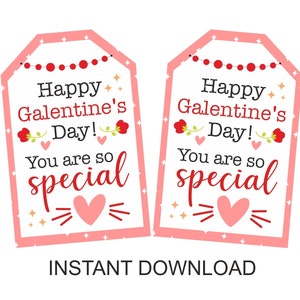 Galentines Tag Printable / Galentines Day Tags Printable / Galentine ...