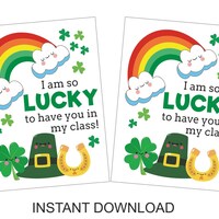 Printable St. Patrick's Day Tag / Lucky to Have a Friend Like You ...