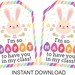 I'm so Happy to Have You in My Class Tag Printable / Easter Class Gift ...