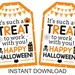 Printable Halloween Treat Tags / Halloween Appreciation Tag / Treat to ...