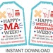 MA Week Tag Printable / Medical Assistant Week Gift Tags / Happy Ma ...